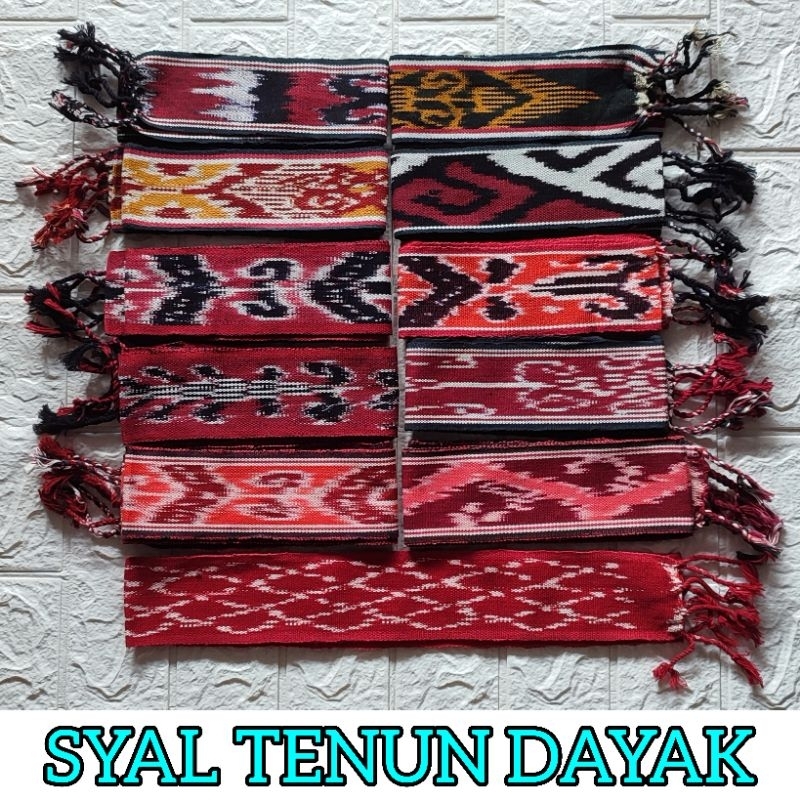 Jual Syal dayak / syal dayak Kalimantan Barat / syal dayak kalbar ...