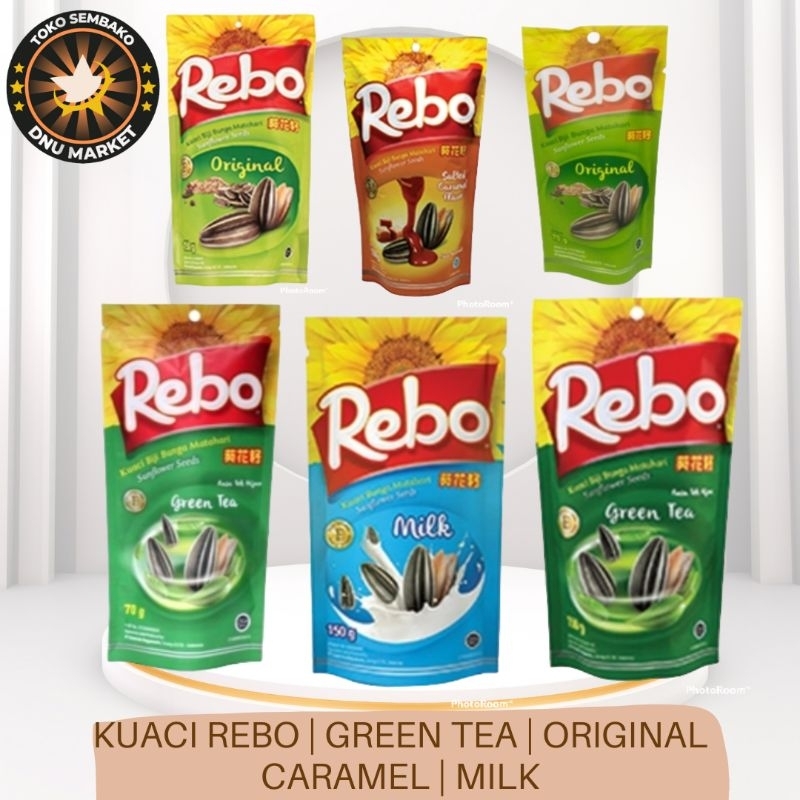 Jual Kuaci Rebo Original Green Tea Caramel Milk 70gram Atau