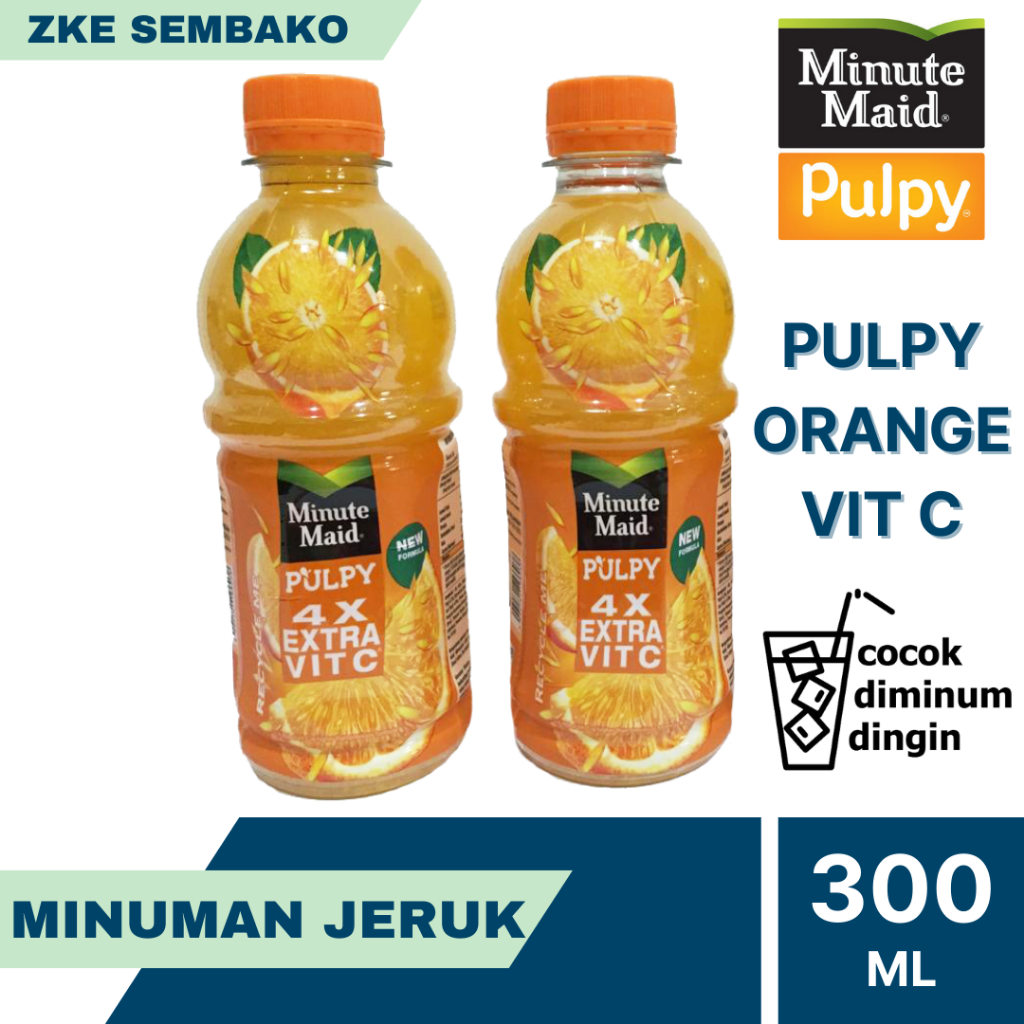 Jual Minute Maid Pulpy Orange 300 ml | Shopee Indonesia