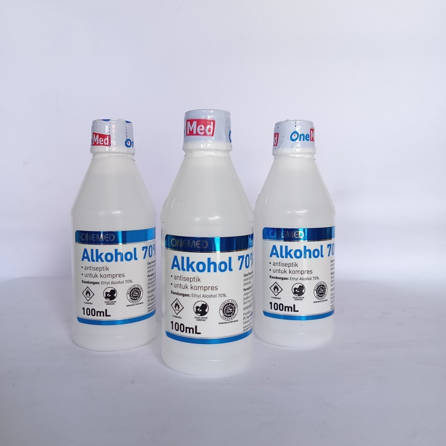 Jual Alkohol 70 % Onemed Alcohol Isi 100ml AlKohol Untuk Luka Onemed ...