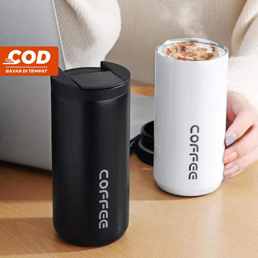 Jual Tumbler Minum Kopi Tahan Panas 24 Jam - Termos Coffee Mug Tumbler ...