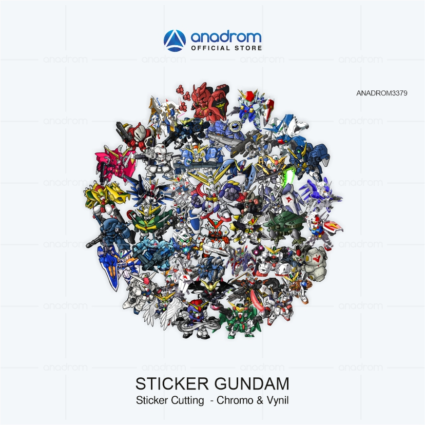 Jual Sticker Anime Gundam | Sticker Chibi Gundam | Anadrom 3379 ...