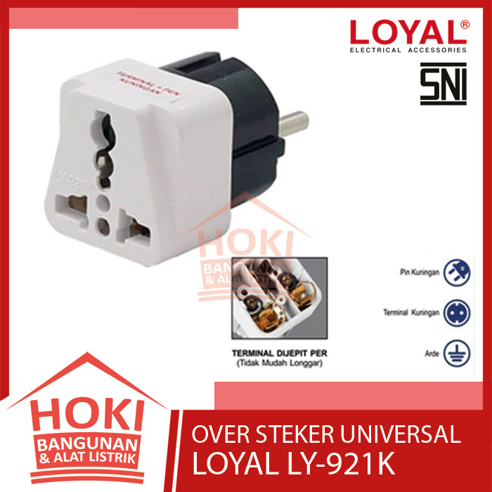 Jual OVER STEKER UNIVERSAL LOYAL LY 921K - Colokan Converter Kaki 3 ke ...