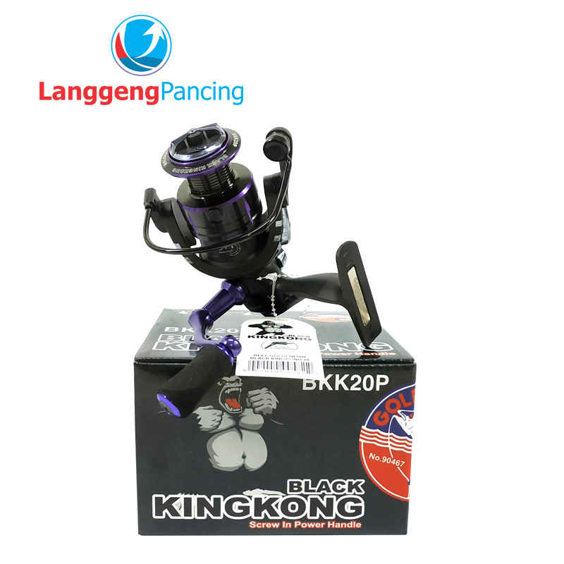 Jual REEL GOLDEN FISH BLACK KINGKONG BKK 40P/50P/60 P screw in POWER HANDLE | Shopee Indonesia
