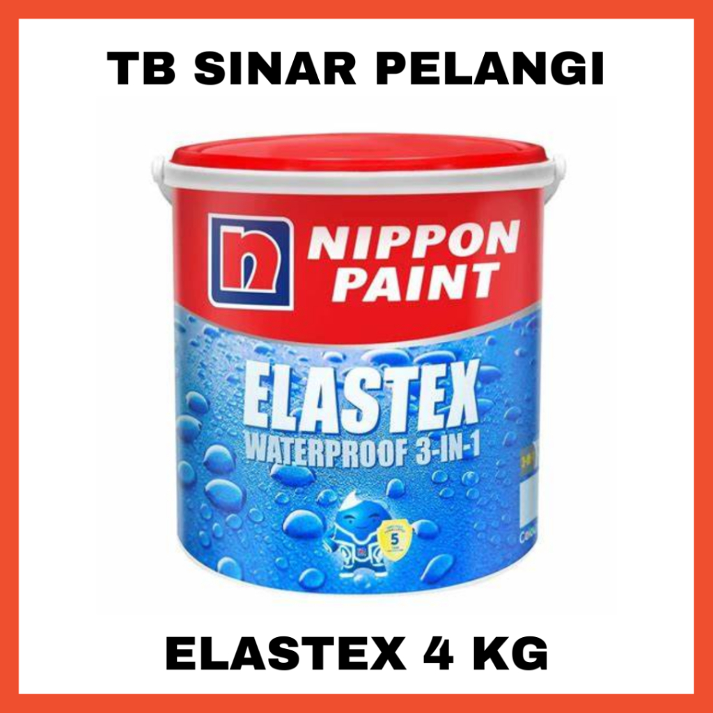 Jual Nippon Paint Elastex Ready Mix 4 Kg Cat Tembok Dinding 3 in 1 ...