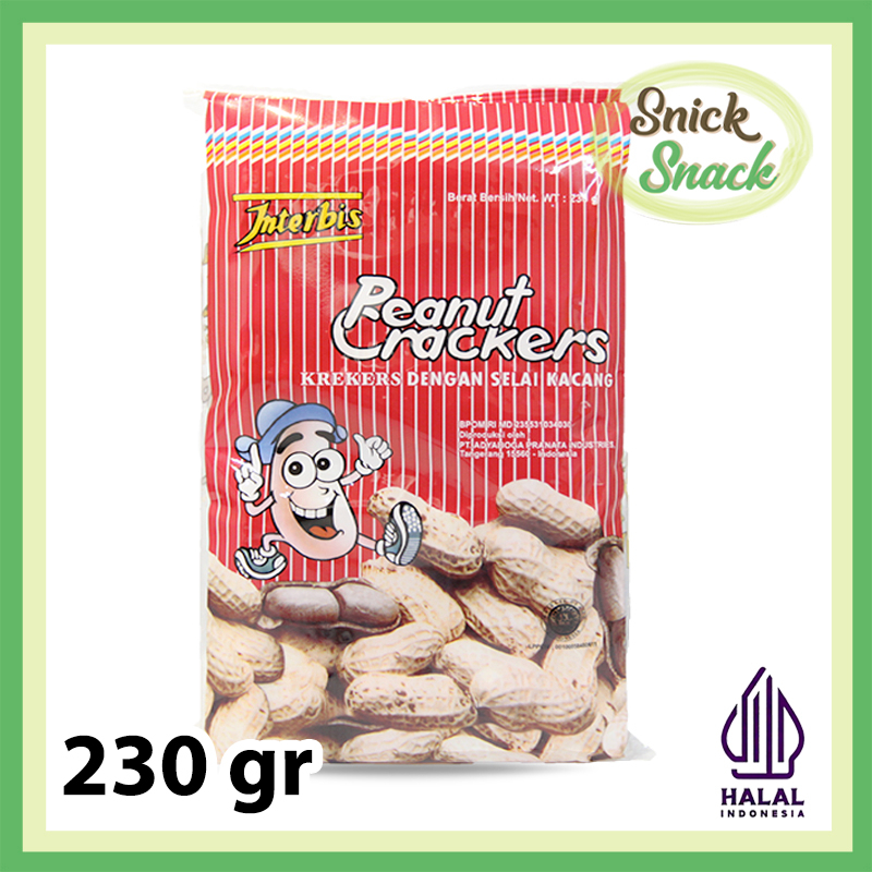 Jual Interbis Peanut Crackers Sandwich Biskuit Selai Kacang Enak Creamy ...
