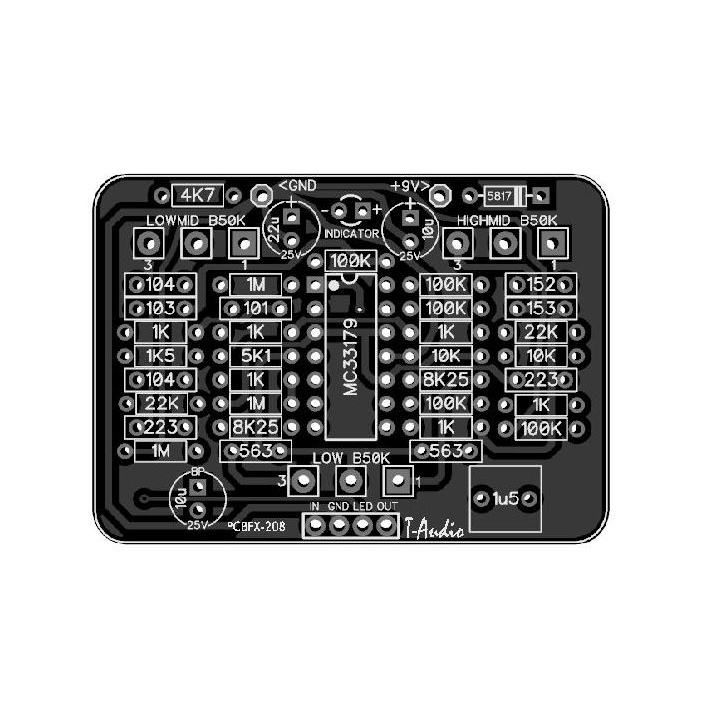 Jual T-Audio PCBFX-208 Based on Darkglass Tone Capsule Guitar Bass ...