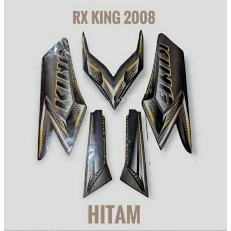 Jual STIKER STRIPING ORIGINAL YAMAHA RX KING 2008 HITAM MERAH BIRU ...