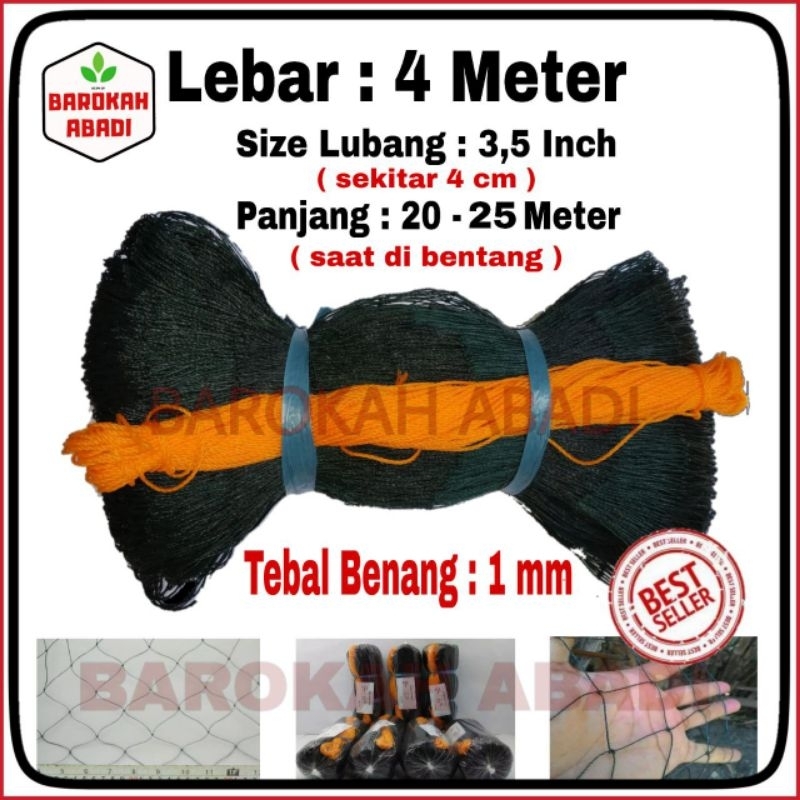 Jual Jaring Kandang Ayam Lebar 4 Meter / Jaring Serbaguna / Jaring ...