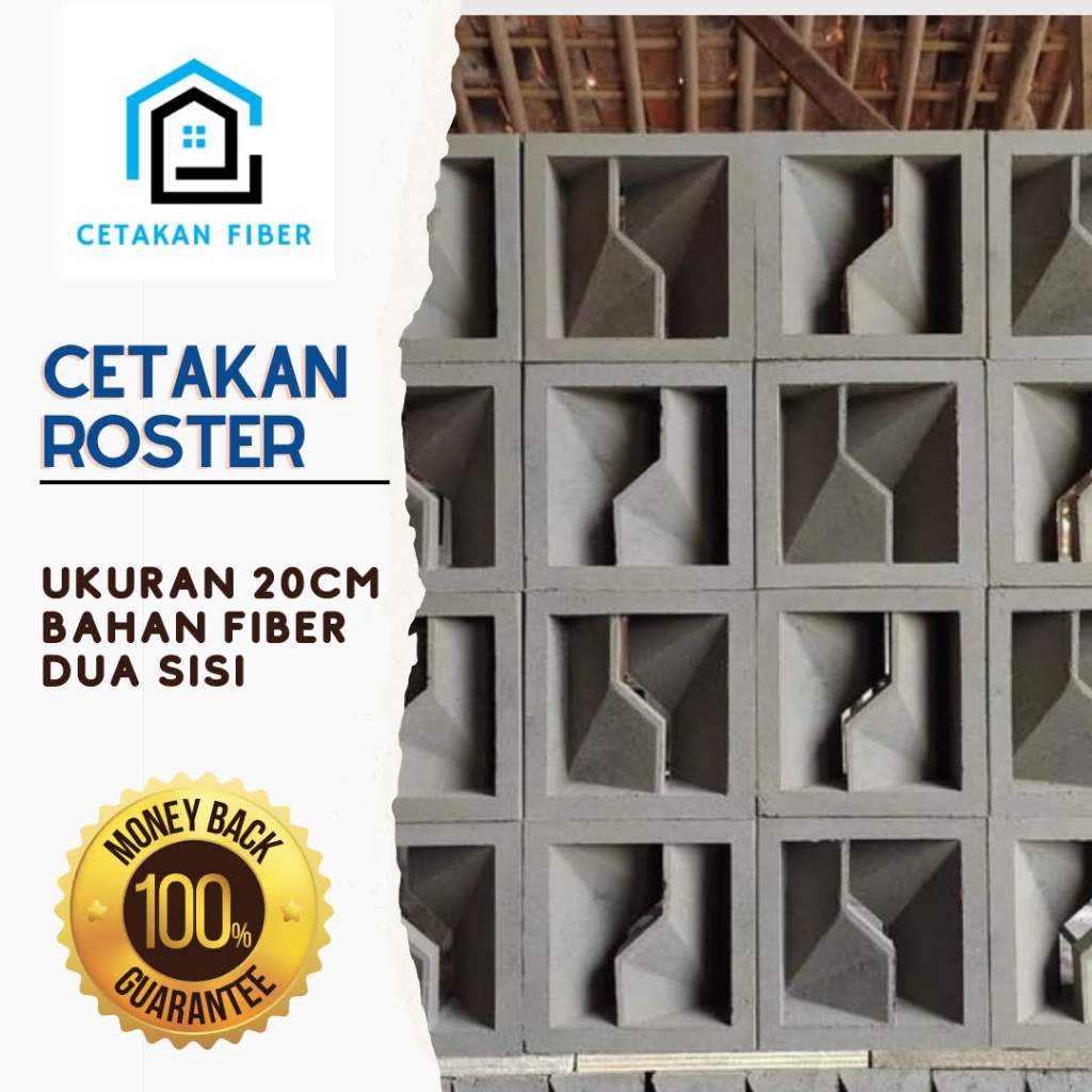 Jual cetakan loster fiber / loster dua sisi / cetakan roster murah ...