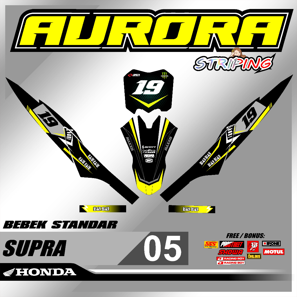 Jual (COD) Sticker stiker RBT SUPRA RBT VEGA BEBEK MODIF SUPERMOTO RBT ...