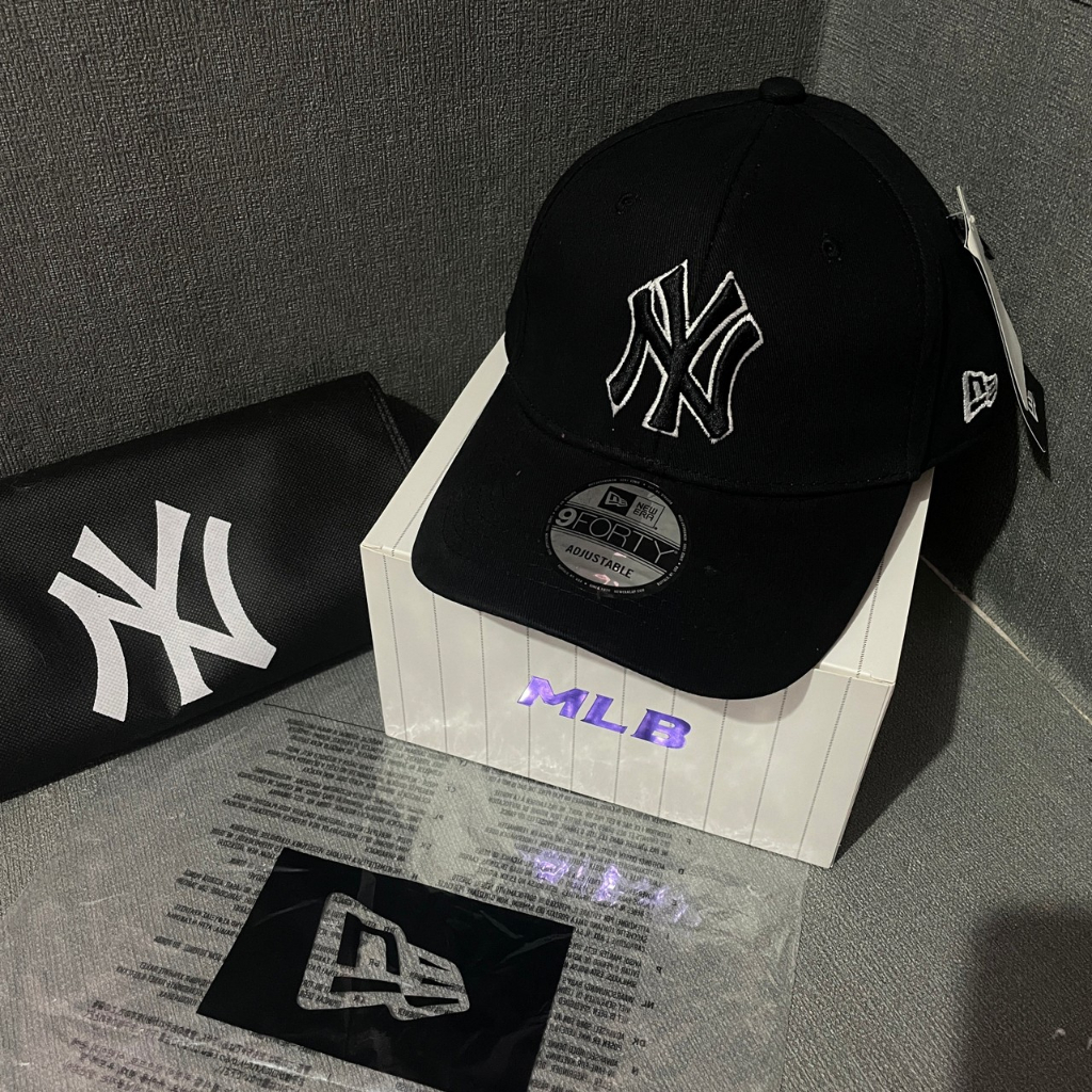 Jual MLB NEW YORK CAP LOGO LIST WHITE | Shopee Indonesia