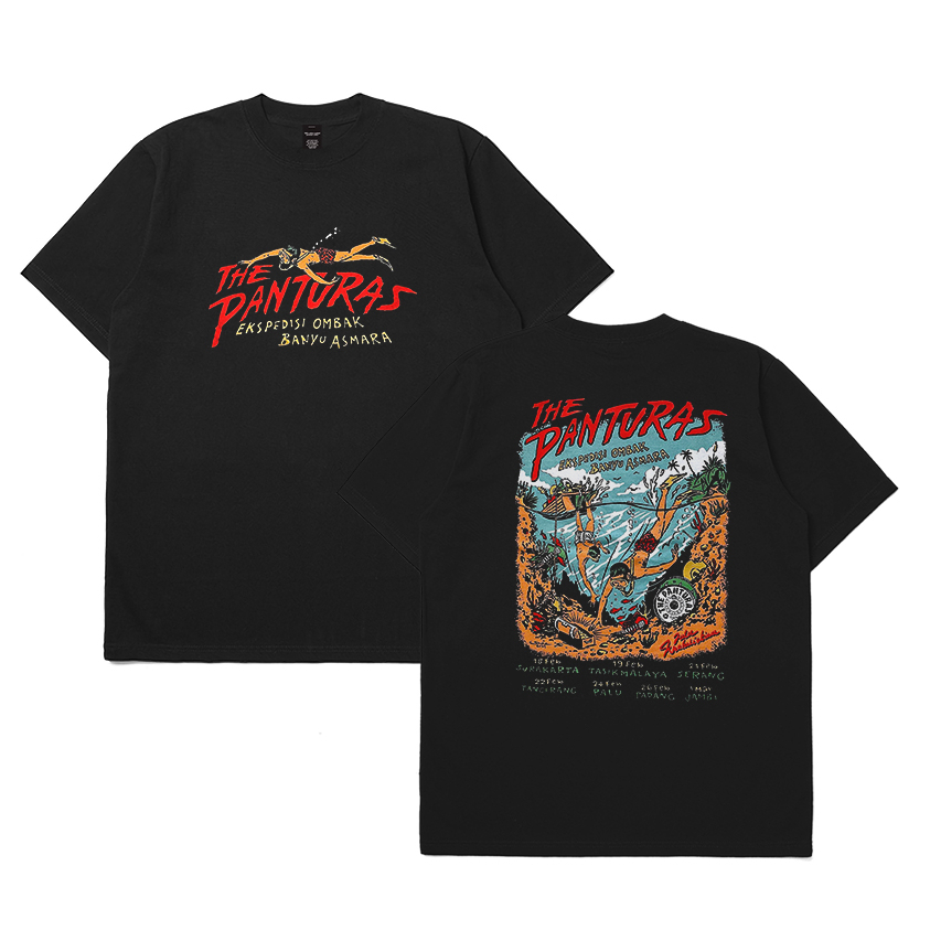 Jual T-Shirt Band The Panturas Tour Ekspedisi Ombak Banyu Asmara Black ...