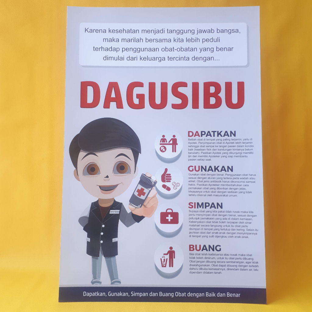 Jual Poster Obat | Poster Penggunaan Obat yang Baik dan Benar ...