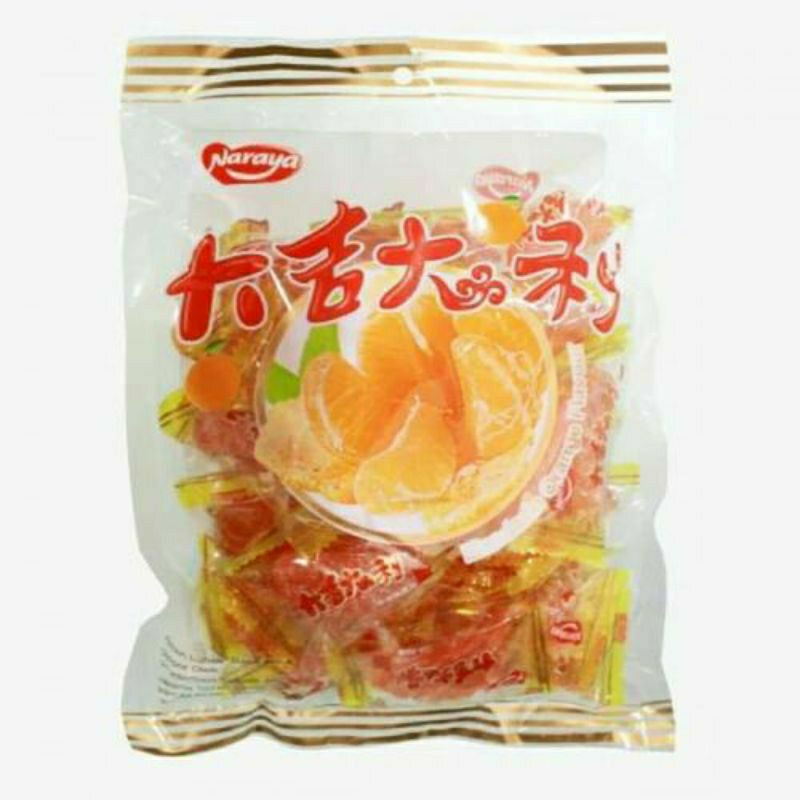 Jual Permen Jeli rasa Jeruk Naraya 500 gr / Jelly candy Mandarin ...
