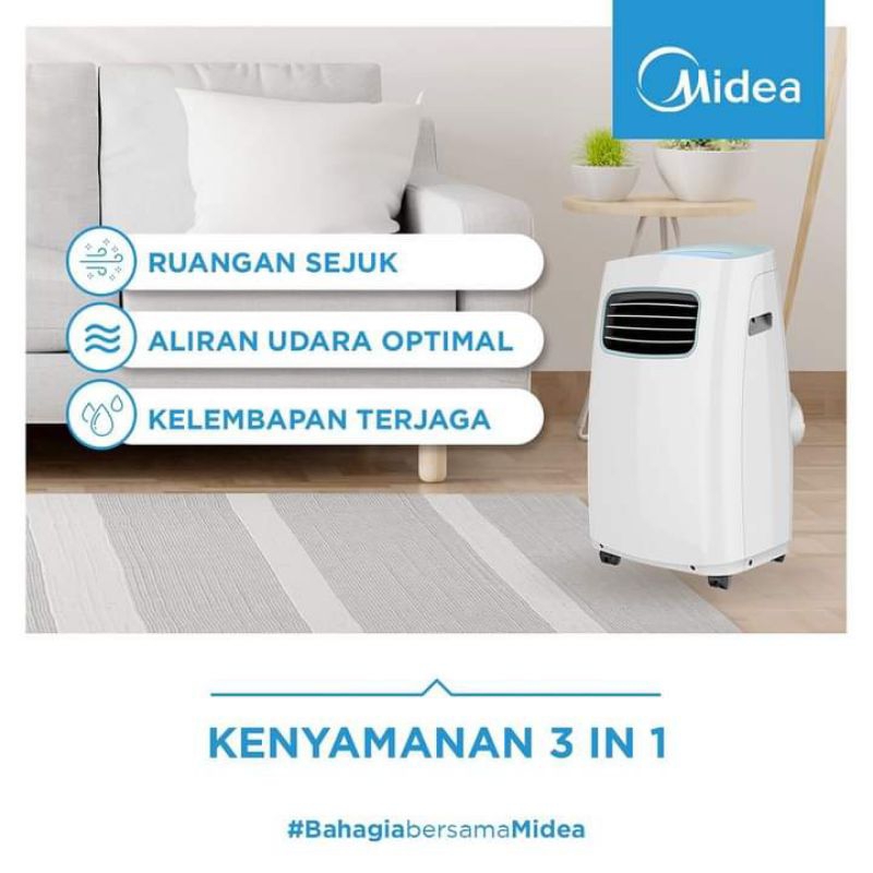 Jual Ac Midea portabel 0.5/ 1/1/1.5pk type MPHA05/MPHA09/MPF-09/12CRN1 | Shopee Indonesia