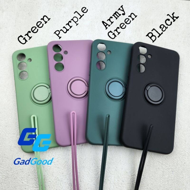 Jual Ring Case Samsung A16 A55 A35 A25 A15 A54 A34 A14 5G A24 4G 5G Silicone Soft Microfiber ...