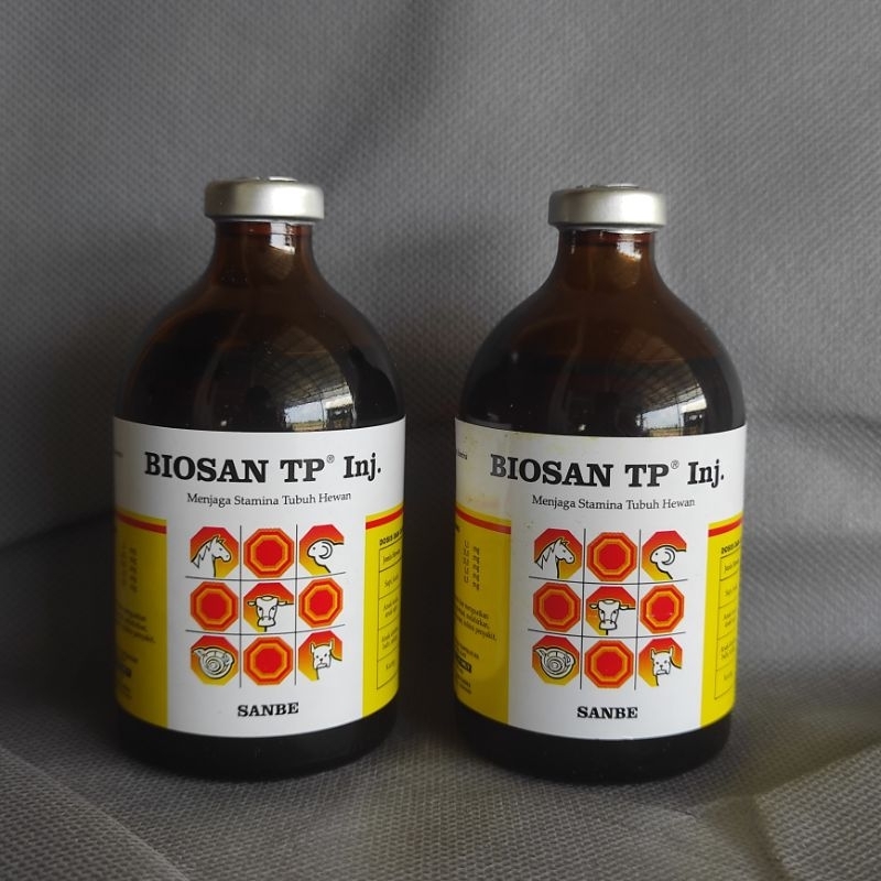 Jual ORI BIOSAN TP INJEKSI 100 ML SANBE BOOSTER ENERGI UNTUK HEWAN ...