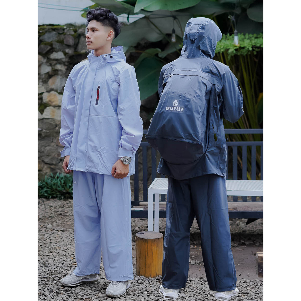 Jual jas hujan ransel Backpack jumbo Dewasa Pria Wanita Mantel guyur ...