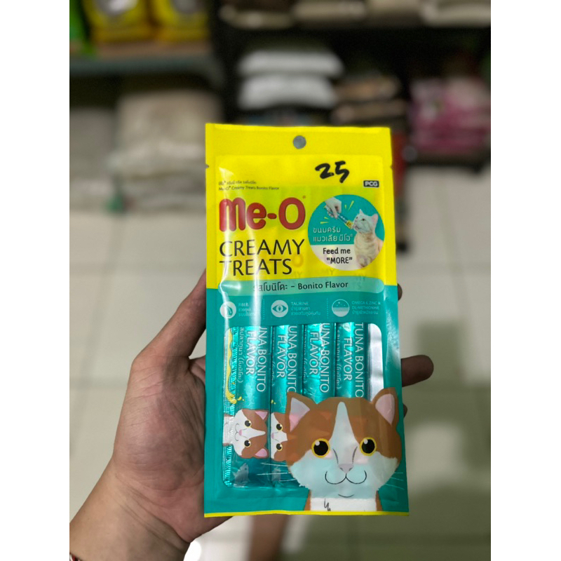 Jual ME-O Creamy Treats Snack Kucing / MEO Makanan Kucing | Shopee ...