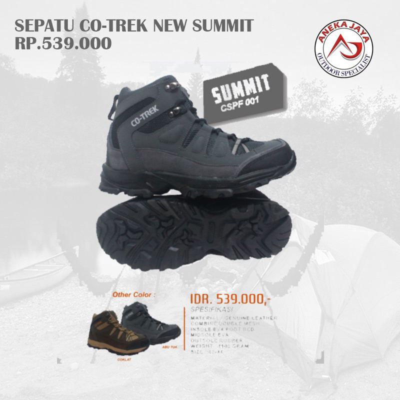 Jual SEPATU HIKING CO-TREK NEW SUMMIT | Shopee Indonesia