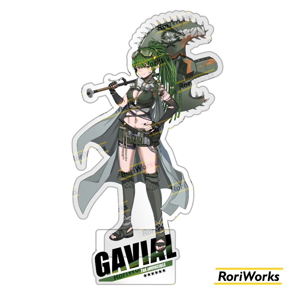 Jual Acrylic Standee Figure Anime - Gavial the Invincible | Arknights ...
