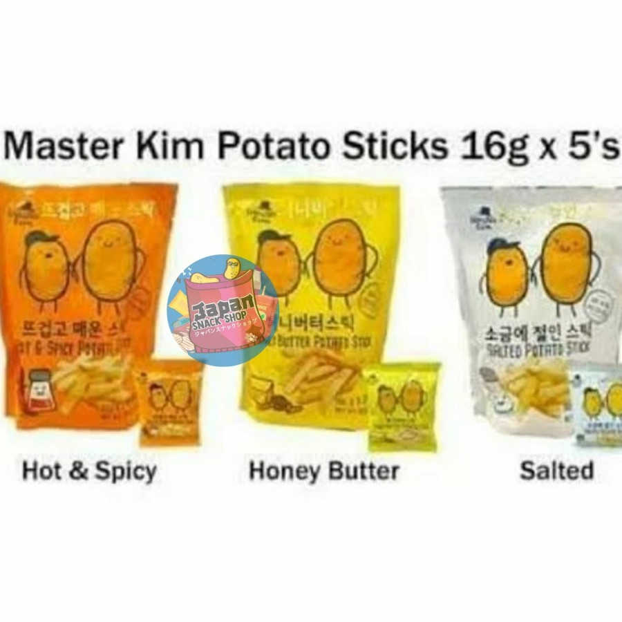 Jual Master Kim Potato Stick / snack impor / snack korea / cemilan ...