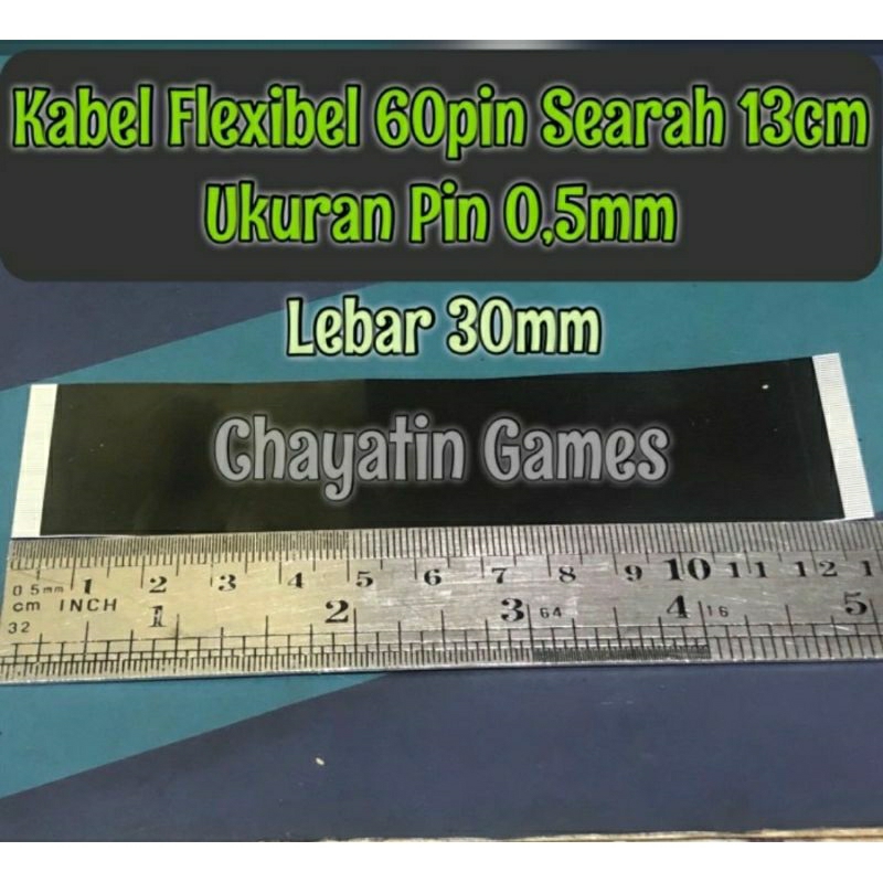 Jual Kabel Flexibel 60 Pin Halus SEARAH Panjang 13cm - Ukuran Pin 0.5mm ...