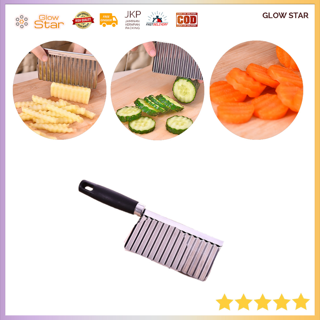 Jual Potongan Kentang i11 parut pisau bergelombang stainless steel ...