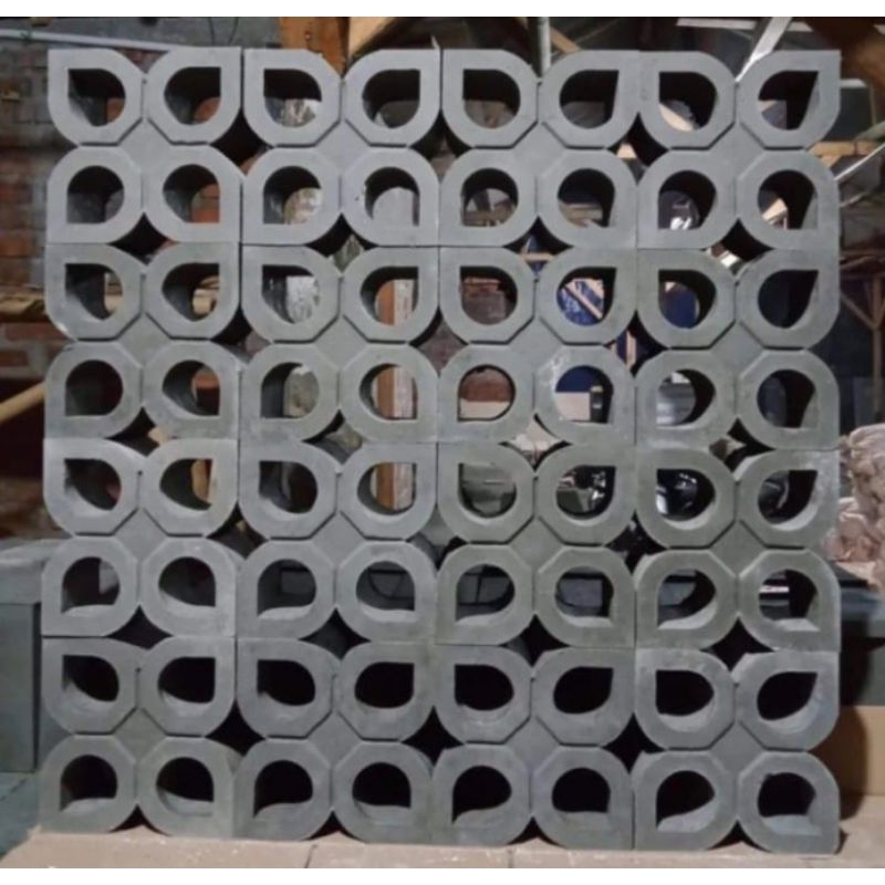 Jual Roster beton minimalis, roster motif warna abu, roster lubang ...