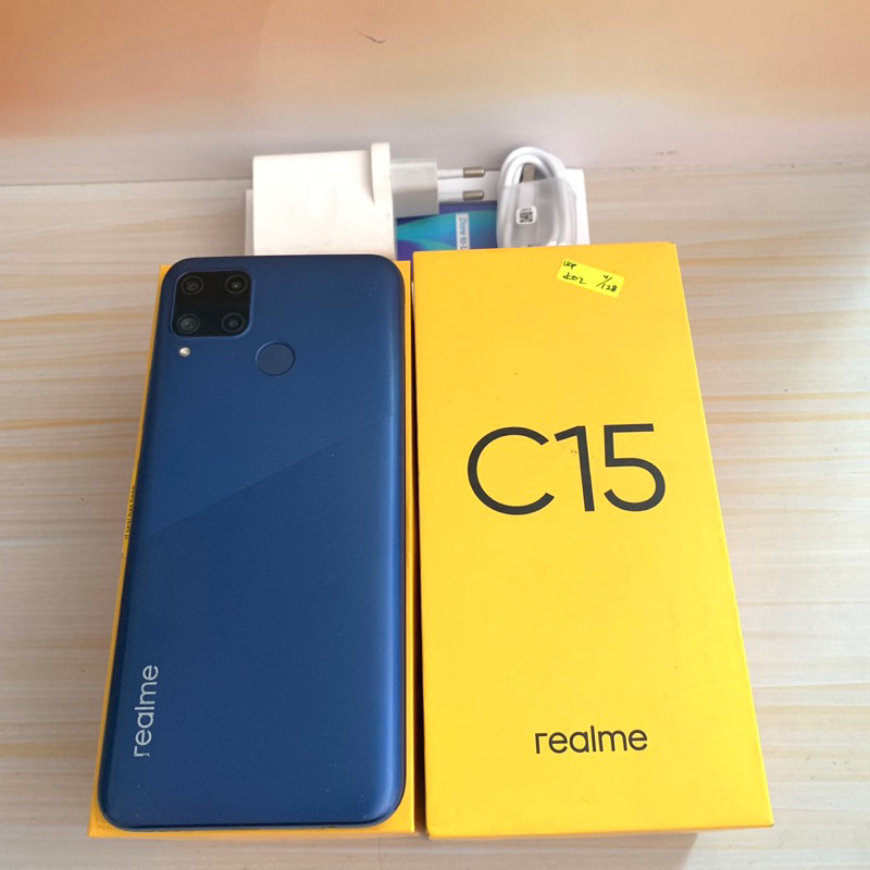 Jual Realme C15 ram 4GB 128GB Bekas - Fullset Resmi - second | Shopee ...