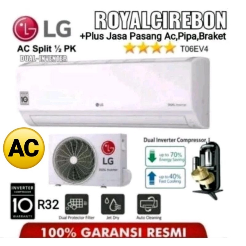 Jual Ac Split LG Dual Inventer 05PK (hemat listrik 260watt) utk ruangan ...