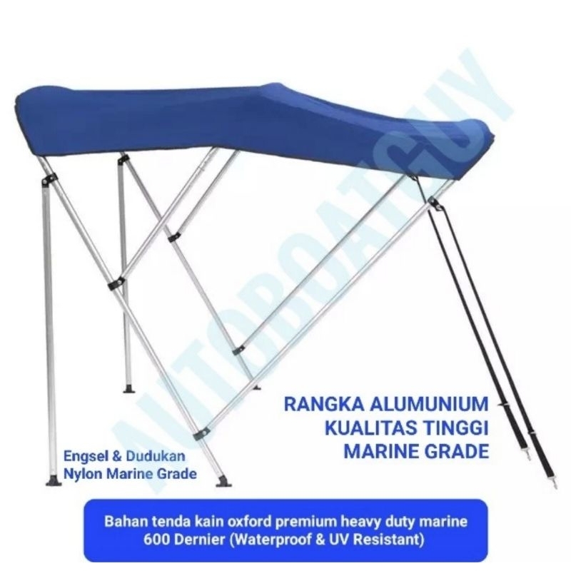 Jual TENDA KAPAL / Speedboat / Perahu (Bimini Top) Instan model Tenda ...