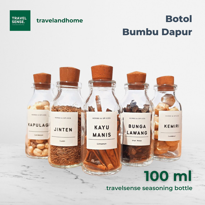 Jual Botol Bumbu Dapur Kaca Free Stiker | Botol Estetik | Shopee Indonesia