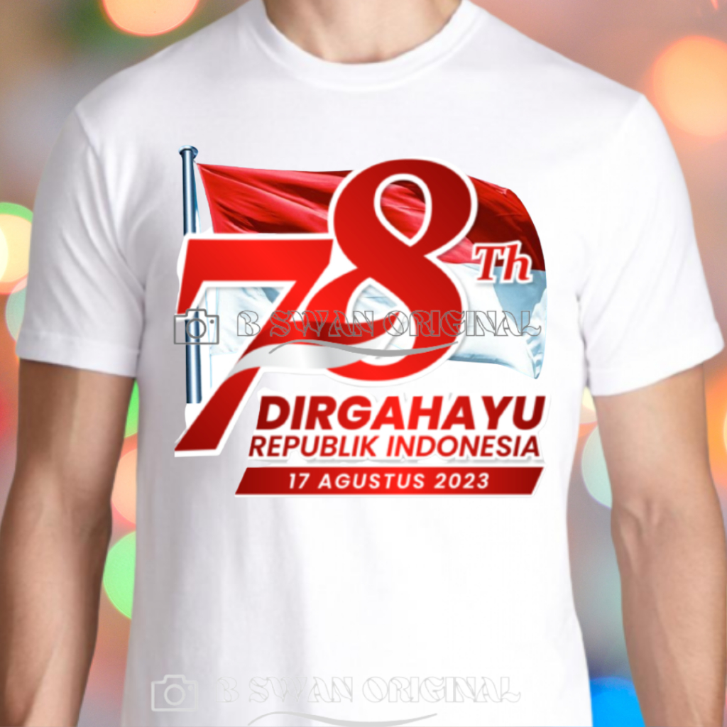 Jual Baju Kaos Outfit Pria Wanita Dewasa Anak Anak HUT RI Dirgahayu Kemerdekaan Republik ...