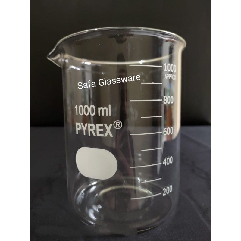 Jual Beaker Glass 1000ml / Gelas Kimia 1000ml Pyrex | Shopee Indonesia