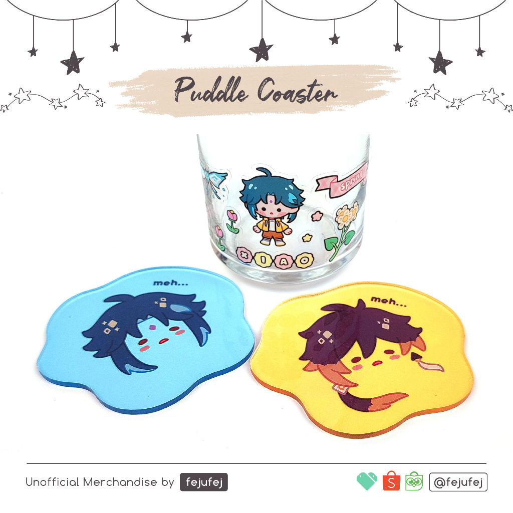 Jual [fejufej] Genshin Impact Puddle Coaster Acrylic | Shopee Indonesia