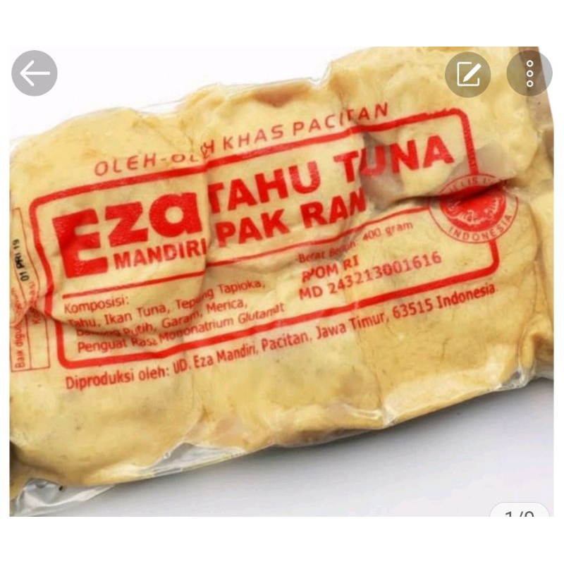 Jual TAHU TUNA PACITAN | Eza Mandiri Pak Ran | Tahu Bakso Tuna Pacitan ...
