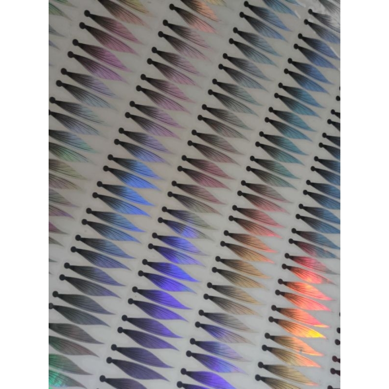 Jual Sticker Sirip Ikan Metal Titik Hitam Jig Isi 52 Pcs 26 Pasang ...