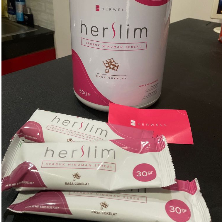 Jual Minuman Penurun Berat Badan Herwell Herslim Meal Replacement Kaya ...