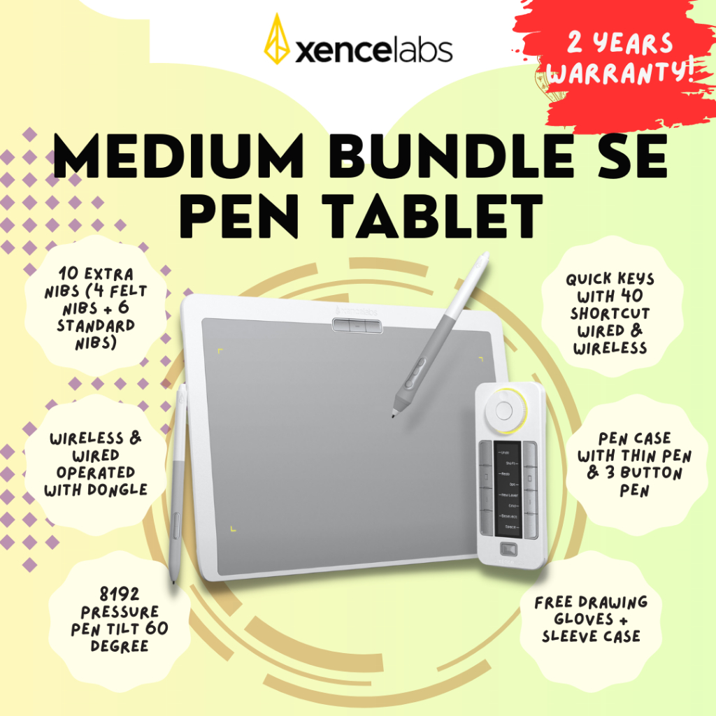 Jual Xencelabs Pen Tablet Medium Bundle Special Edition | Shopee Indonesia