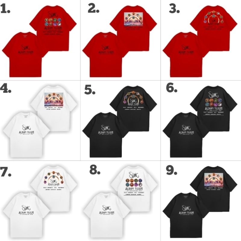 Jual KAOS ANNIVERSARY Album tujUh SLANK | Shopee Indonesia