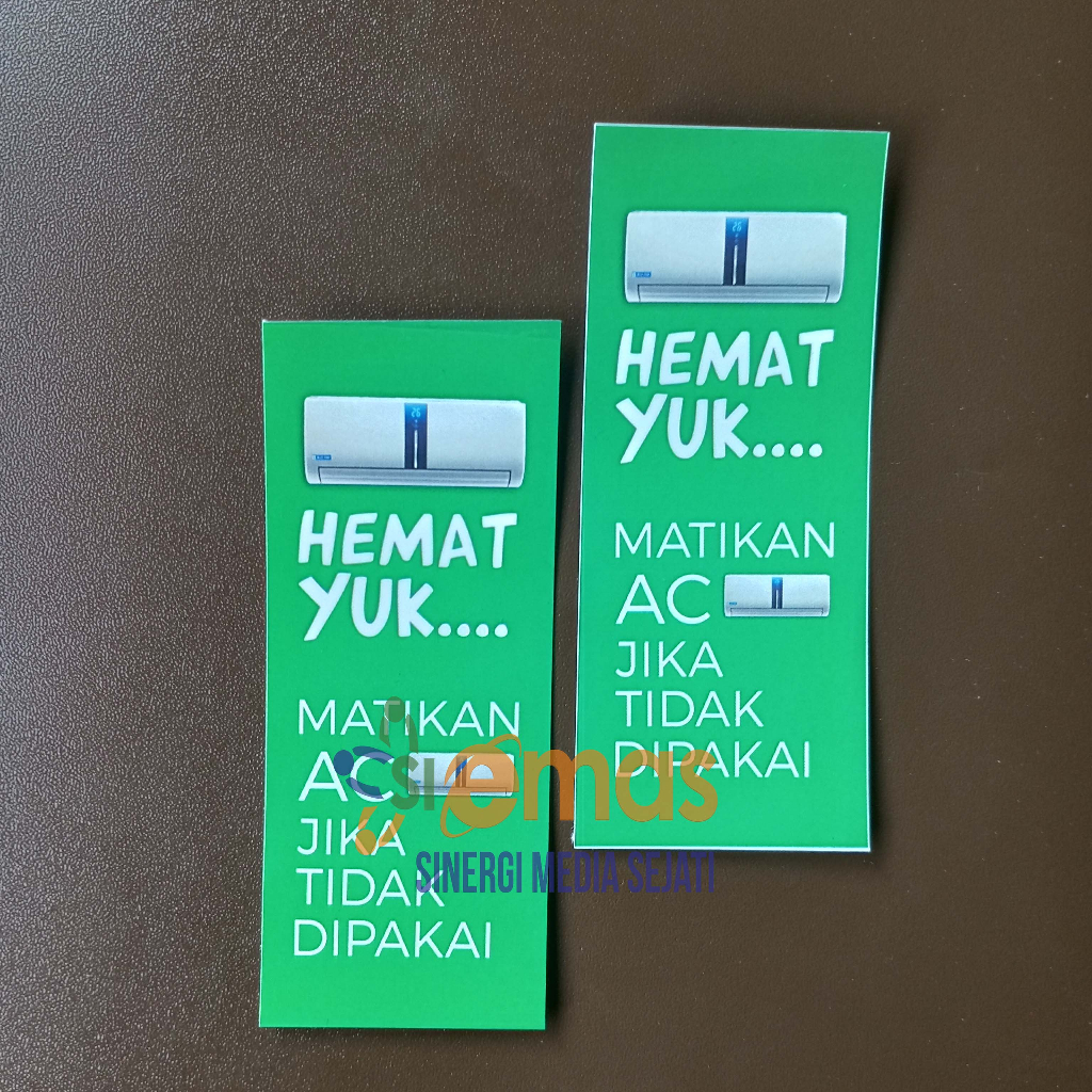 Jual Stiker AC | Sticker Matikan AC Jika Tidak Dipakai | Hemat Energi ...