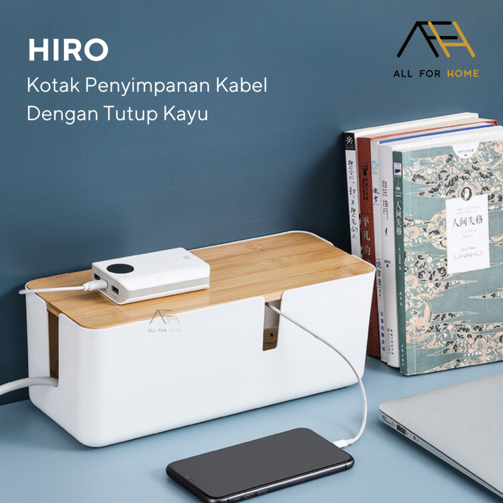 Jual AFH HIRO Kotak Penyimpanan Kabel Colokan / Tempat Organizer Stop ...