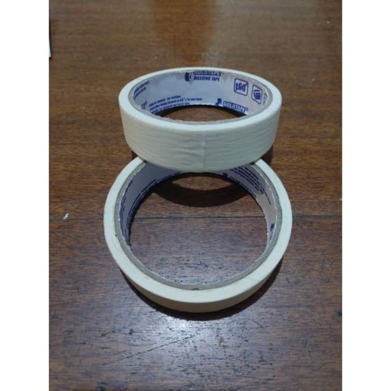 Jual MASKING TAPE 24MM GOLDTAPE / LAKBAN KERTAS / ISOLASI DUCO DICO ...