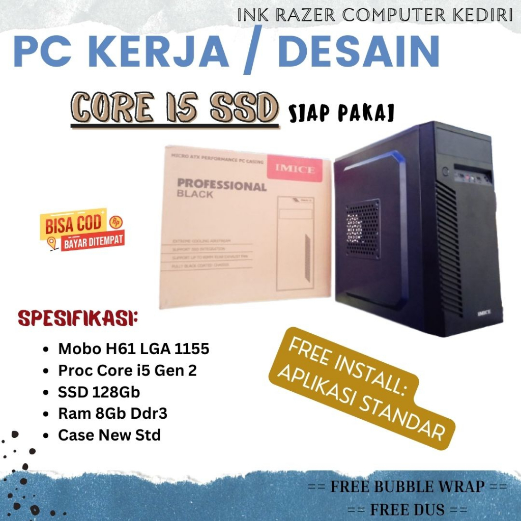 Jual CPU Kerja intel Core i5 Ddr3 Siap Pakai I PC Kasir | Shopee Indonesia