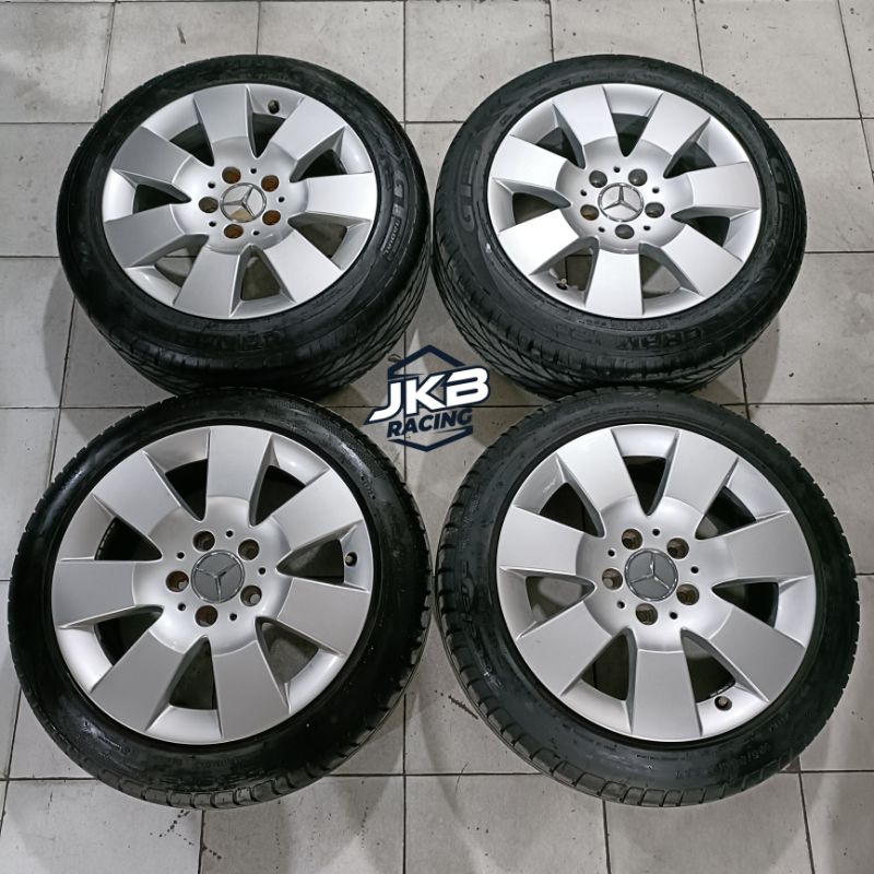 Jual Velg Mobil Second OEM MERCY C200 RING 16X7.5 HOLE 5X112 + BAN 185 ...