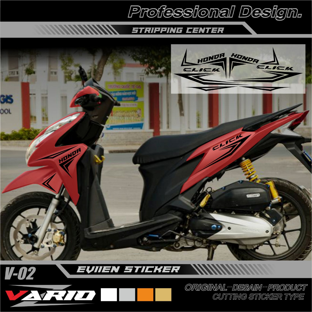 Jual STRIPING VARIASI VARIO TECHNO 125 OLD 2012 2013 2014 CUTTING STICKER VARIO KZR/BOHLAM V-02 ...