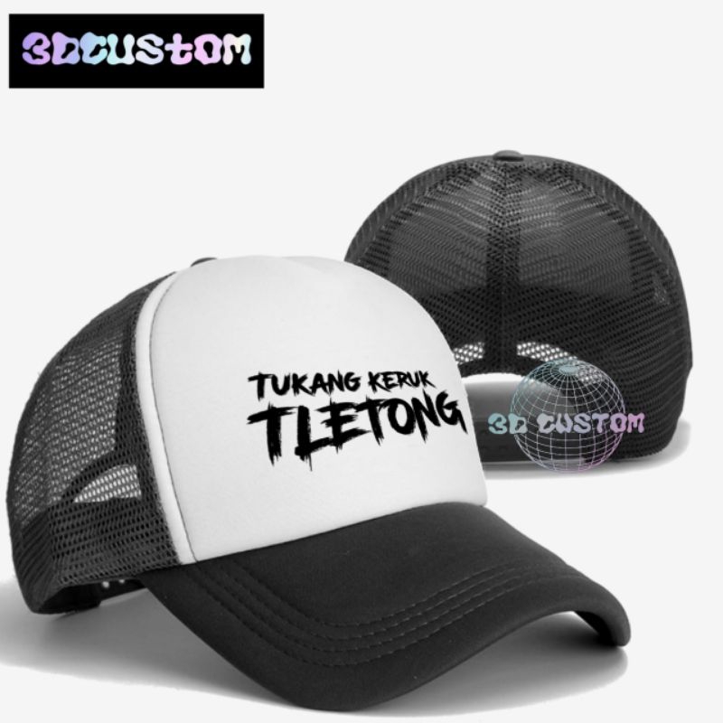 Jual Topi Jaring Premium/Topi Trucker Jaring Pria Wanita Lokal Logo ...