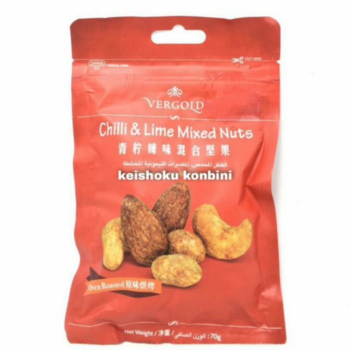 Jual Vergold Chili Lime Mixed Nuts / kacang mixed / kacang impor ...